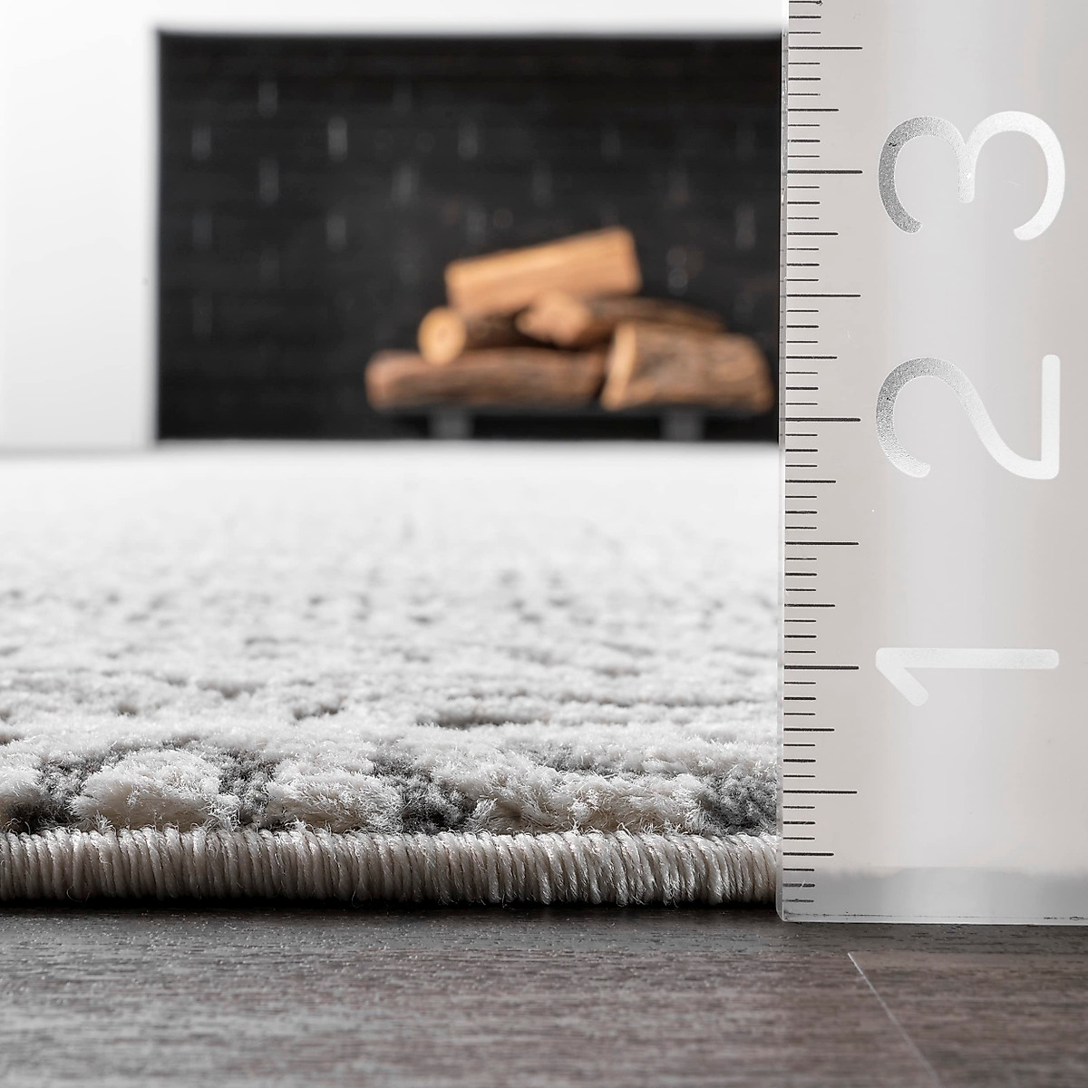 nuLOOM Exie Transitional Moroccan Area Rug, 10x14, Light Grey