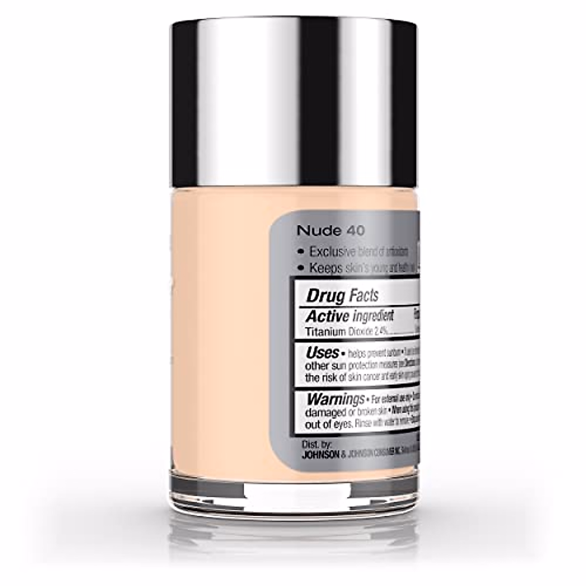 Neutrogena Healthy Skin Liquid Makeup Foundation, Broad Spectrum SPF 20 Sunscreen, Lightweight & Flawless Coverage Foundation with Antioxidant Vitamin E & Feverfew, 40 Nude, 1 fl. oz