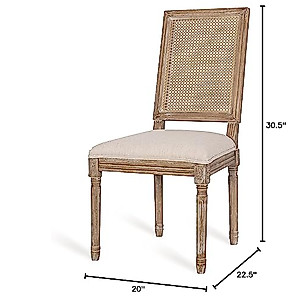 Christopher Knight Home Regina Dining Chair, Wood, Beige + Natural
