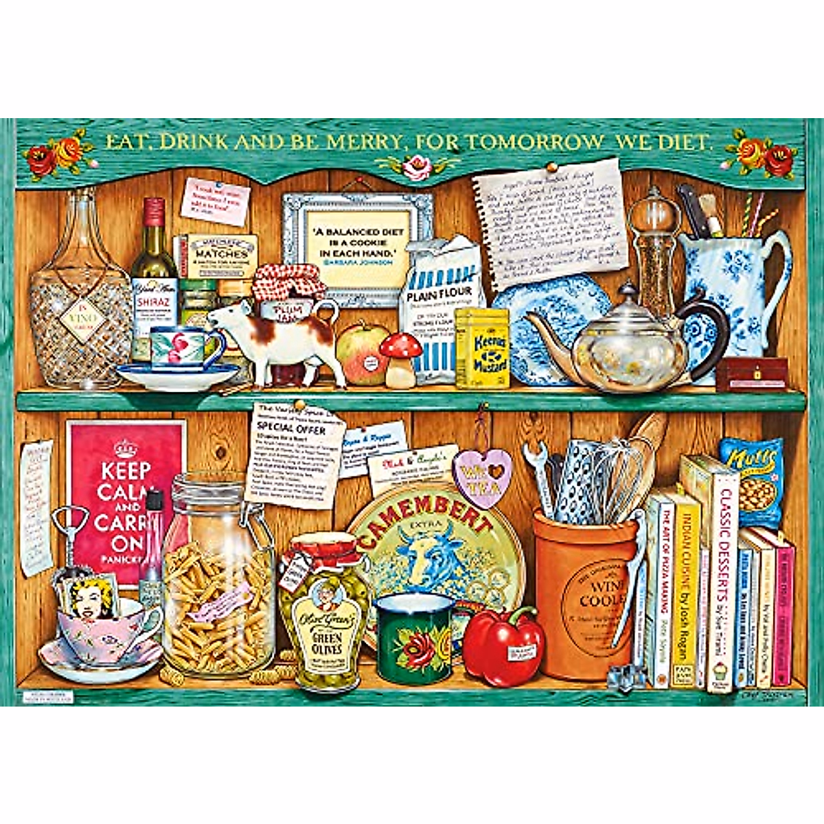 Ravensburger The Cook's Cabinet 1000 Piece Jigsaw Puzzles for Adults & Kids Age 12 Years Up