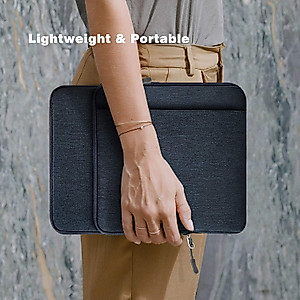 Dadanism 13 Inch Tablet Sleeve Shoulder Bag Carrying Case for iPad Pro 13" M4 2024, iPad Air 13" 2024, iPad Pro 12.9" M2, Galaxy Tab S10+ Plus/S9 FE+/S9+ Plus 12.4", reMarkable Paper Pro 11.8", Indigo