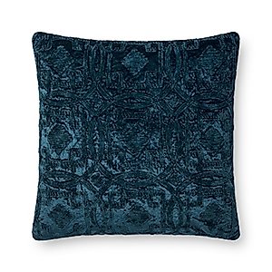 Loloi P0671 Throw Pillow, 22" x 22", Blue