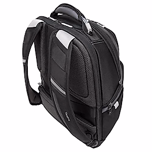 Targus DrifterTrek Backpack with USB Power Pass-Thru Port, Air-Mesh Back Support, Protective Cradle Fits 11.6-15.6-Inch Laptop, Black/Grey (TSB956GL)