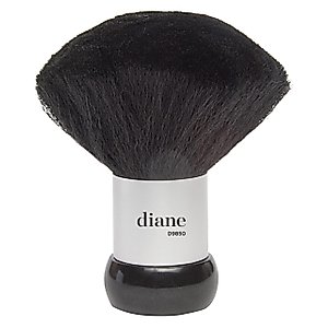 Diane Neck Duster Brush for Hair Cutting, Removes Loose Hair from Neckline and Ears, Soft Nylon Bristles, Stand Up Base, 5”, Medium