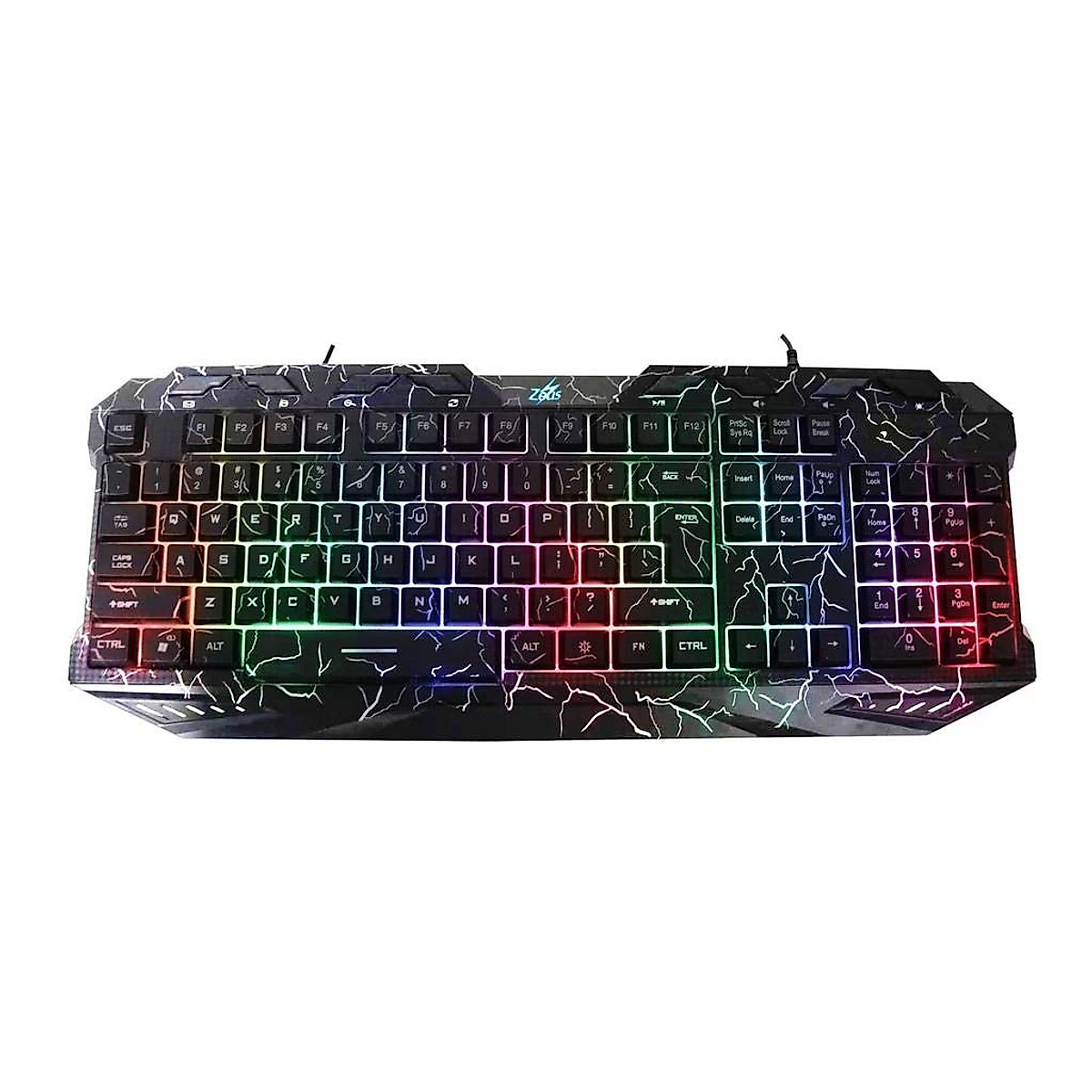 UES-G1 Live4Gadgets Gaming USB Keyboard Wired, Full Size Keyboard with 112 Keys, Numeric Keypad, Quiet Keys, Plug and Play for Windows/PC/Laptop/Desktop/Surface/Chromebook
