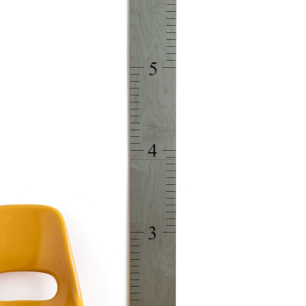 Headwaters Studio Growth Chart for Wall - Height Chart for Kids, Wooden Height Chart, Kids Height Wall Chart, Measurement for Wall, Wall Measurement for Height Kids - Love Grows Here Gray (63"x6.7")