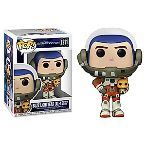 POP Disney Pixar: Lightyear - Buzz Lightyear (XL-15) with Sox Funko Vinyl Figure (Bundled with Compatible Box Protector Case), Multicolored, 3.75 inches