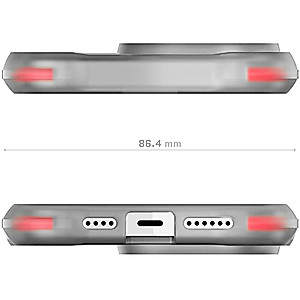 Ghostek Covert iPhone 14 Pro Max Case Clear - Compatible with Apple MagSafe, Silicone Fusion, Slim Fit Shockproof Phone Cover (6.7 Inch, Clear)