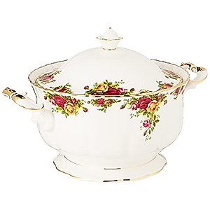 Royal Albert Old Country Roses Soup Tureen, 146 oz, Multi