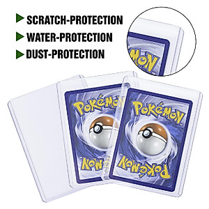 Emerald Giant 25 Hard Plastic Toploaders, Clear Trading Card Protectors, Pokemon Sleeves, Yugioh, Baseball, Basketball, Soccer, Standard Sized Sports Card Holder