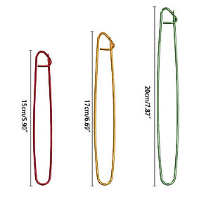 Kcjhagbd 6 Pcs Stitches Holder Set For Knitting Yarn Stitches Holder Knitting Stitches Holder Crochet Hooks Stitches Holder 6 Pcs Stitches Holder Set Practical Knitting Stitches Holder For Knitting