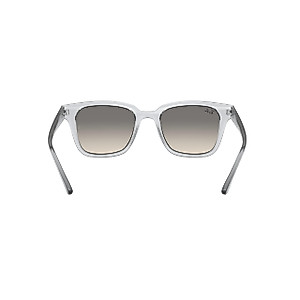 Ray-Ban Rb4323 Square Sunglasses, Transparent/Clear Gradient Grey, 51 mm