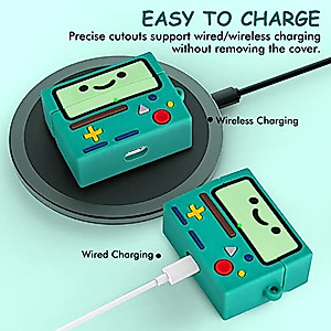 AirPod Pro 2 Case Cover, KOREDA Cute Cartoon Game Case for Airpods Pro 2nd Generation/1st Generation (2022/2019), Funny Kawaii Fashion 3D Cartoon Silicone Case with Keychain for Kids Girls Teens Boys