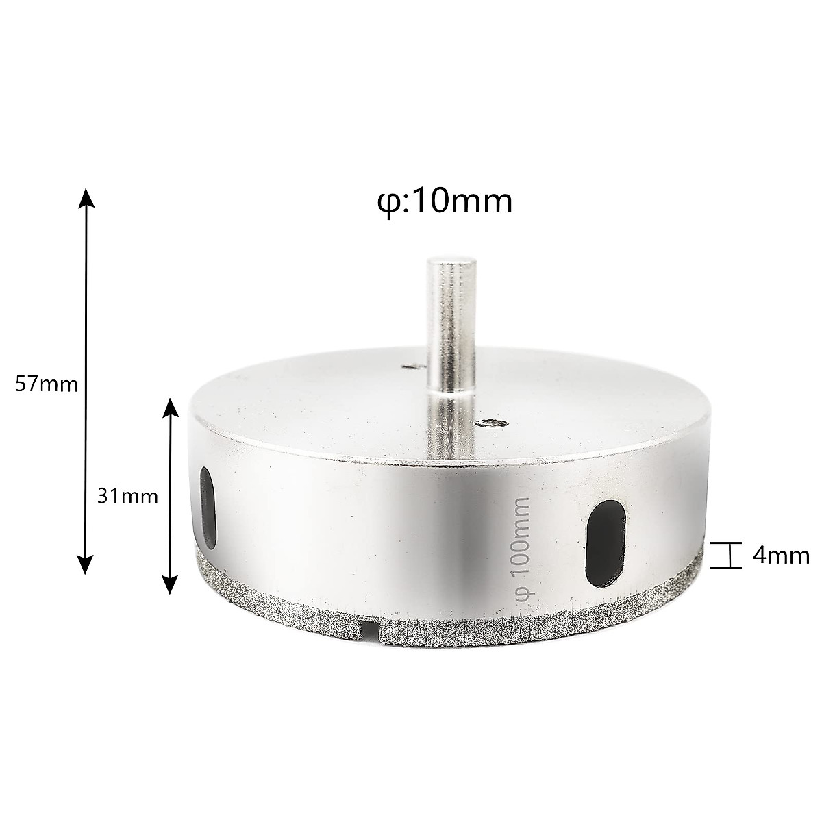 4 Inch Diamond Drill Bits Glass Hole Saw Drill Bit Set for Glass Ceramics Porcelain Ceramic Tile Marble