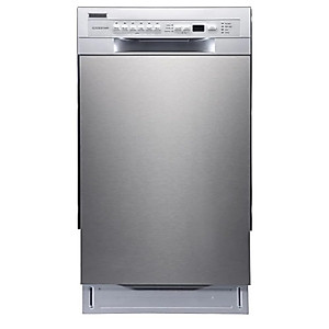 EdgeStar BIDW1802SS 18 Inch Wide 8 Place Setting Energy Star Rated Built-In Dishwasher