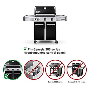 GRISUN 7629 Igniter Kit for Weber Genesis 330 Model 65946, 2011 & Newer (Front Mounted Control Panel) Electronic Igniter, 7620 17.5inch Flavorizer Bars for Weber Genesis 300 Series, SUS-304