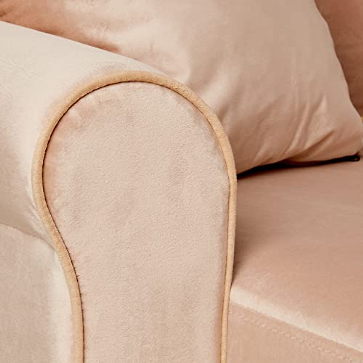 Divano Roma Furniture Classic Sectional, Champaign