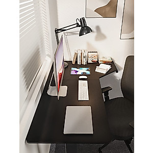 Totnz Standing Desk Adjustable Height, 55 x 34 Inch Electric Standing Desk,L Shaped Standing Desk Memory for Home Office Computer Desk with Headphone Hook,Obsidian