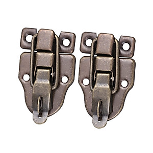 6 Pcs Box Alloy Latch Antique Wooden Lock Hook Locks