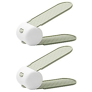 Veemoon Shoe Stacker Organization Stacker Space Holder Racks Deck Home Shelf for Slots Layer Slipper White Household Stands Adjustable Bedroom Non-Skid Stackable Sandals Storage Sneakers Chic Rack