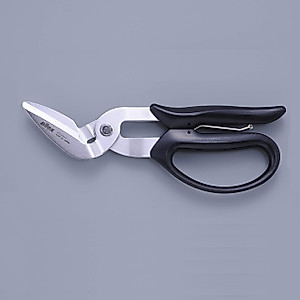 ALLEX Super Hard Spring Loaded Cardboard Scissors, Heavy Duty Shears for Thick Paper and Cardboard Box, Finest Stainless Steel Made in Japan