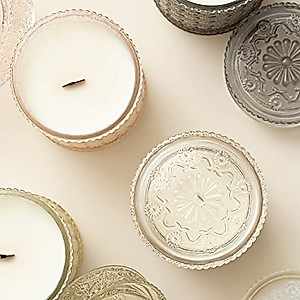 LA JOLIE MUSE Vanilla Coconut Candle, Tropical Candle Scented, Candle for Home Scented, Wood Wicked Soy Candles, 19.4oz 90 Hours