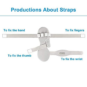 REAQER Stroke Resting Hand Splint Bendable Night Immobilizer Muscle Atrophy Hemiplegia Rehabilitation Straighten Your Fingers Hand, Wrist (Left)