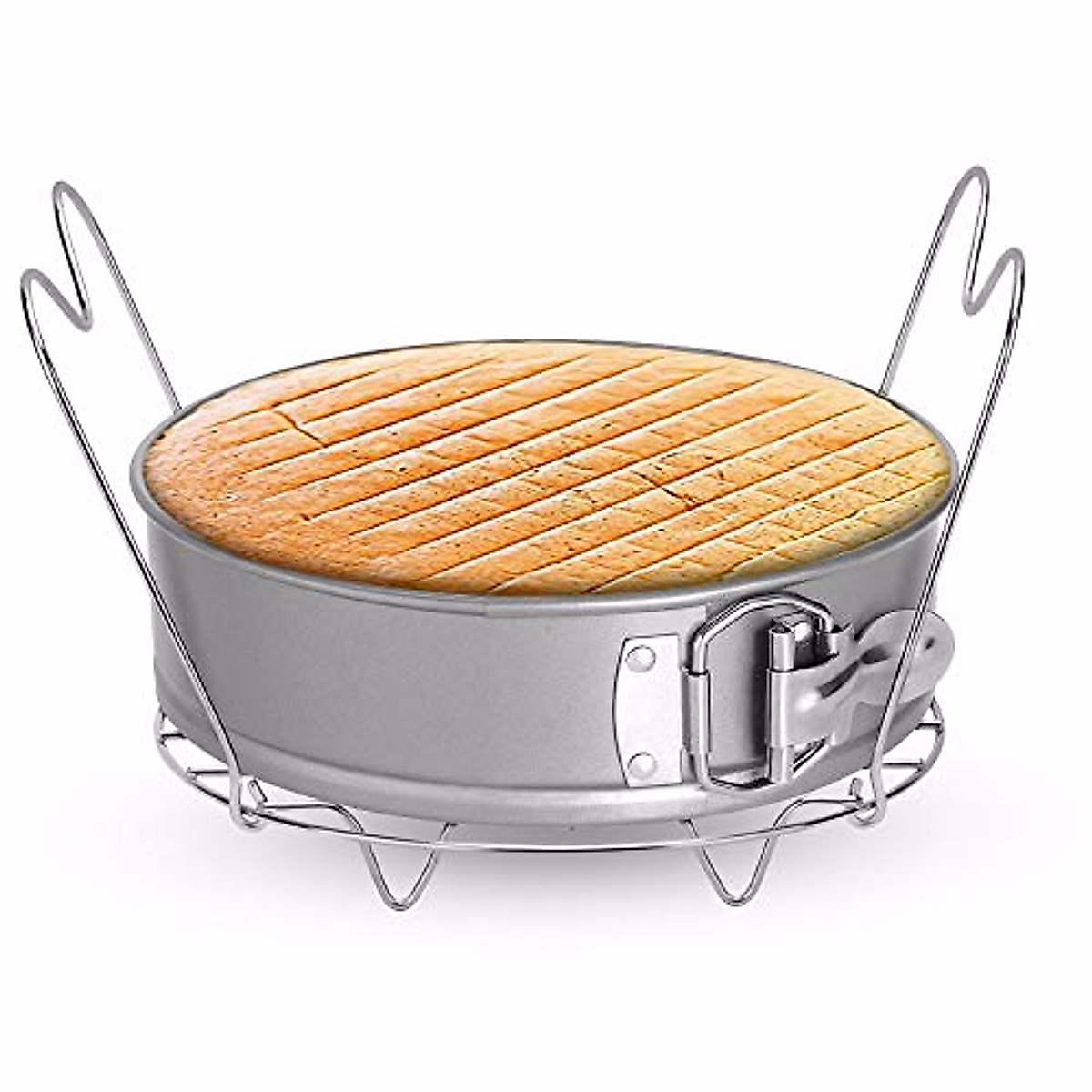 Steamer Rack Trivet with Handles Compatible with Instant Pot Accessories 6 Qt 8 Quart, Pressure Cooker Trivet Wire Steam Rack, Great for Lifting out Whatever Delicious Meats & Veggies You Cook