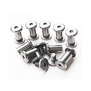 NC HAISDA Folding Knife Corby Bolts Pocket Knives Pivot Pins EDC Knifemakers Screw Fasteners Rivets DIY Knife Handle Studs Pack of 10 9mm