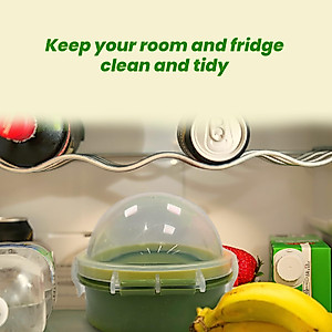 LIFTATAPA Avocado Saver Holder, Reusable Avocado Keeper, Food Crisper Storage Box Fruit Keeper Avocado Storage Container to Keep Your Avocados Fresh for Days (Green)