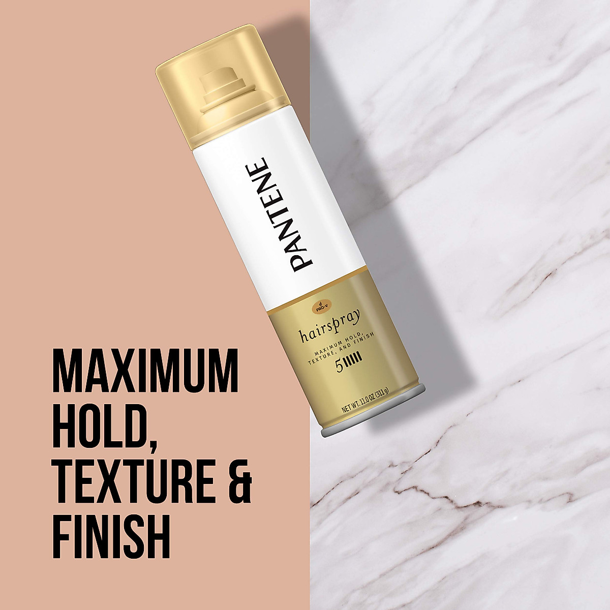 Pantene, Hairspray, Maximum Hold, Pro-V Level 5, Texture and Finish, 11 fl oz, Triple Pack