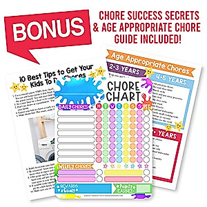 Slime Kids Chore Chart Magnetic, Reward Chart for Kids, Good Behavior Chart for Kids at Home, My Responsibility Chart for Kids, Magnetic Reward Chart for kids Behavior, Color Chore Chart for One Child