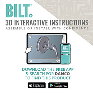 Danco 10562 Fits 1300/1400 MultiChoice 13/14 600 Series Delta Shower Valve Trim Kit, Oil Rubbed Bronze