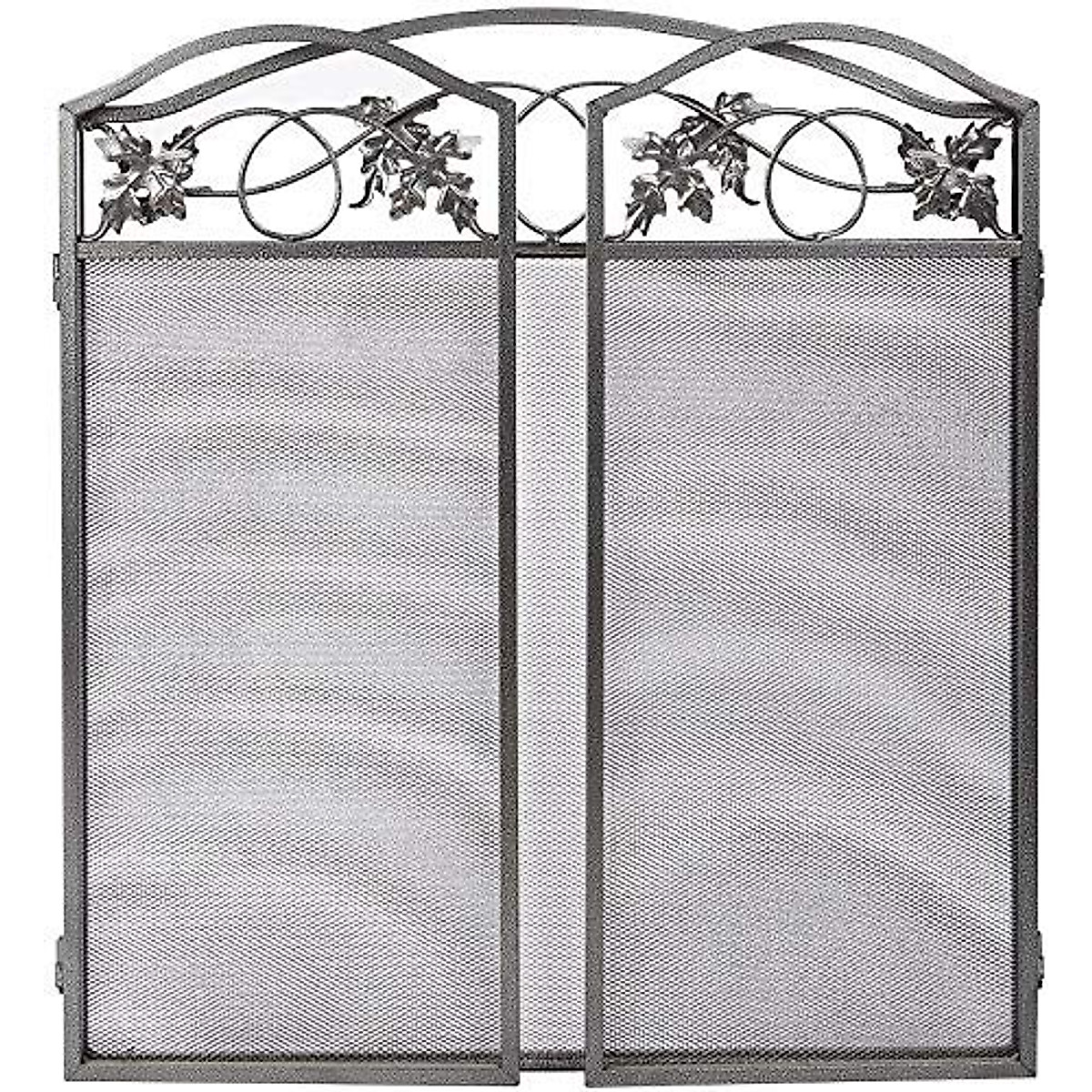 Amagabeli Indoor Fireplace Screen 3 Panel Bundle Fireplace Bellows for Fire Pit Large