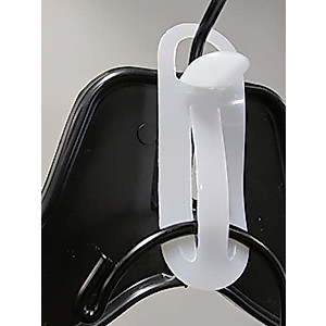 NAHANCO PB100; 2 1/2" Plastic Piggy Back Connectors for Clothes Hangers, Natural (Pack of 100)