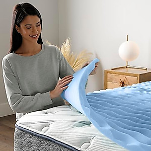 Serta Comfort Zone Cooling Memory Foam Mattress Topper, 1.5 Inch, King