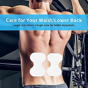 TENS Unit Replacement Pads, 8 PCS Premium Thickened Reusable Self-Adhesive Electrode Pads for EMS Muscle Stimulator Massager