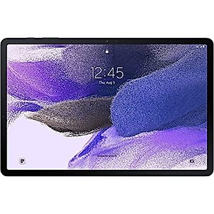 Samsung Galaxy Tab S7 FE 2021 Android Tablet 12.4” Screen WiFi 64GB S Pen Included Long-Lasting Battery Powerful Performance, Black (Renewed)