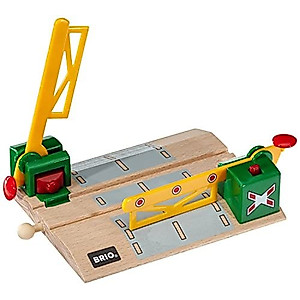 BRIO World 33750 - Magnetic Action Crossing | Interactive Wooden Toy Train Accessory | Enhances Hand-Eye Coordination | Compatible with All BRIO Train Sets | Ideal for Kids Ages 3 and Up