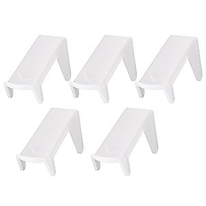 Iseto I-557 Shoe Holder, Space Saving Shoe Storage (Slim Type), Set of 5, White