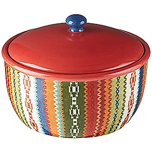 Certified International Monterrey Bean Pot, 80 oz, Multicolor