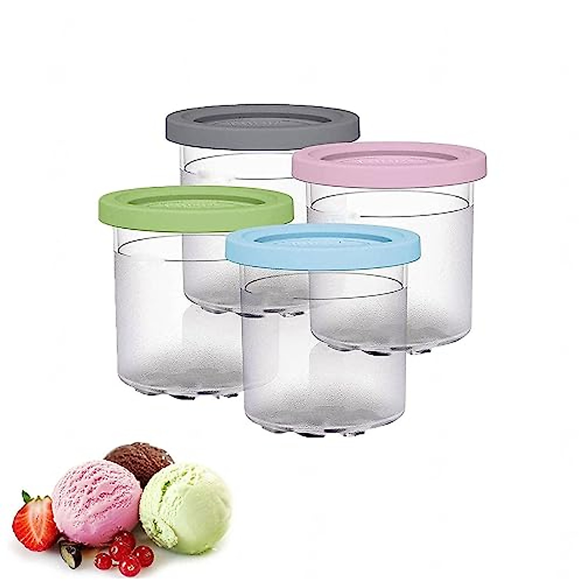 Creami Deluxe Pints, for Ninja Creami Ice Cream Maker,16 OZ Ice Cream Pints Bpa-Free,Dishwasher Safe Compatible NC301 NC300 NC299AMZ Series Ice Cream Maker