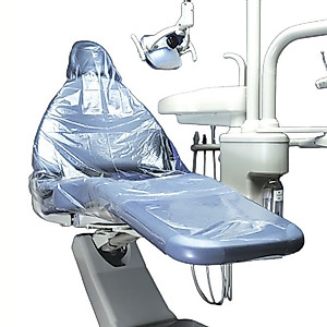 Pruvade Dental Full Chair Covers - 29" x 80" |Box of 125| Disposable Clear Plastic Sleeve Protectors, Waterproof Plastic Cover Sleeves for Dental Chair, Seat, Headrest, Tattoo Chair and Hydraulic Bed
