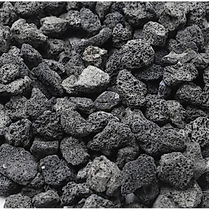 Skyflame 3/8" to 3/4" Natural Stones Lava Rock Granules for Gas Fire Pit | Fireplace | Gas Log Set | Garden Landscaping Decoration | Cultivation of Potted Plants | Indoor Outdoor Use, 5-lb Bag