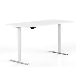 UP&DOWN Designs - White Electric Height Adjustable Dual Motor Standing Desk Base - (White Base Only - Top Sold Separately) Ergonomic Design for Home/Office/Gaming - Heavy Duty Base Only – White