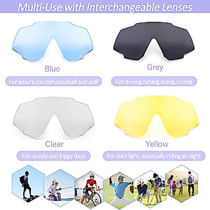 Tunfund Viper Sunglasses Polarized Teen Youth Kid Boy Girl for Cycling Fishing Runing Sports Driving Golf UV 400 (Age:10-15 Years) Red+Black