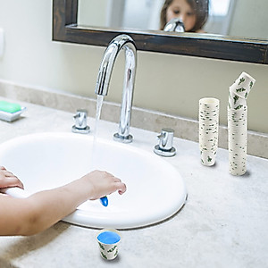 Xlong 500 Pack Paper Cups,3oz Disposable Coffee Cups,Bathroom Mouthwash Cups,Eucalyptus Paper Cups for Party, Picnic, BBQ,Coffee,Juice, Home and Office (Green)