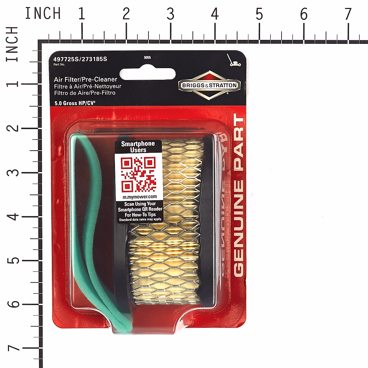 Briggs & Stratton 5055K Air Filter Intek