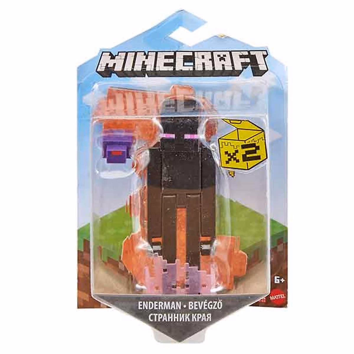 Mattel Minecraft Craft-A-Block Assortment Figures, Authentic Pixelated Video-Game Characters, Action Toy to Create, Explore and Survive, Collectible Gift for Fans Age 6 Years and Older
