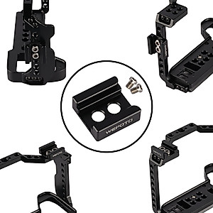 WEPOTO Cold Shoe Mount Adapter (3pcs Pack) with 1/4"-20 Thread for Camera Cage Flash LED Moniter - 1005
